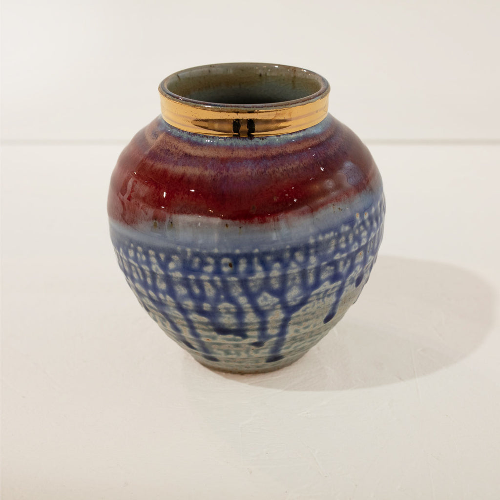 Red and Blue Porcelain Mini Vase - Sculpture by Jon Puzzuoli – Sorelle ...